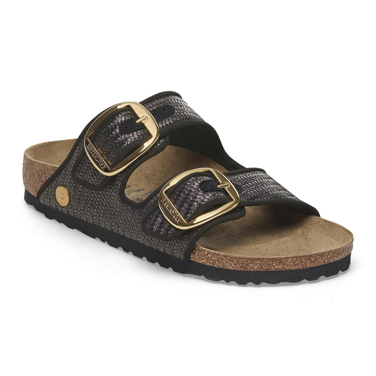 Arizona Big Buckle Raffia Textile in Black – BIRKENSTOCK NZ