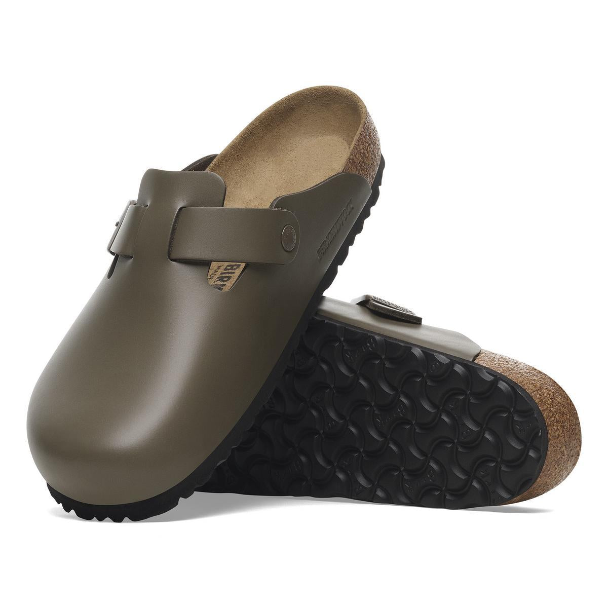 Boston Smooth Leather in Concrete Grey – BIRKENSTOCK NZ