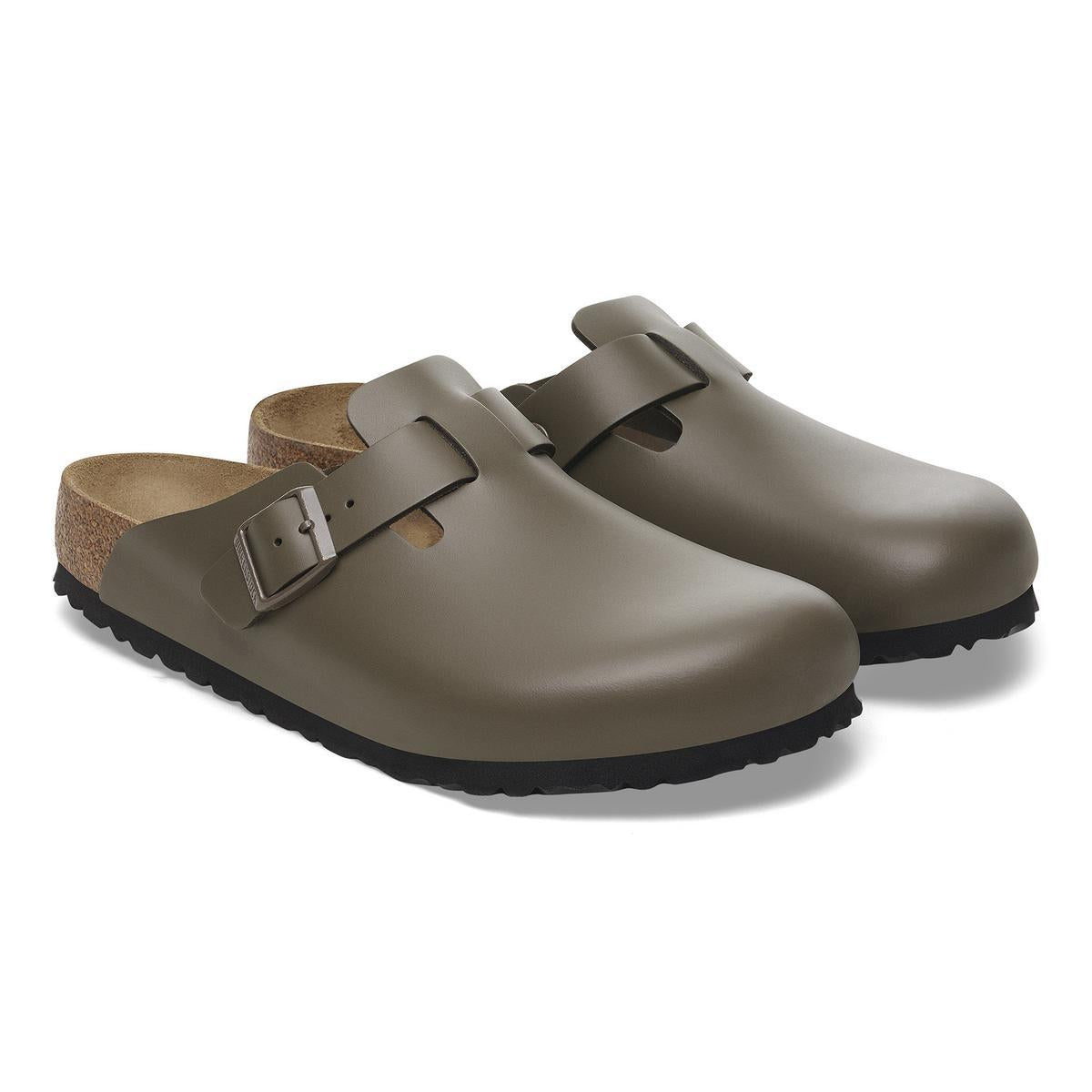 Boston Smooth Leather in Concrete Grey – BIRKENSTOCK NZ