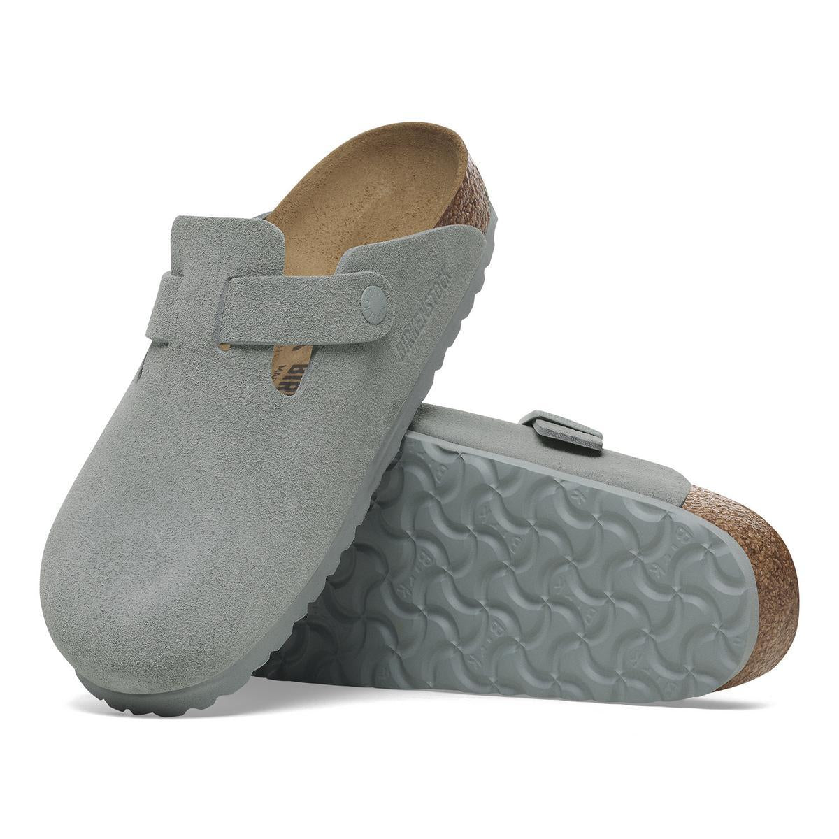 Boston Suede Leather in Pure Sage – BIRKENSTOCK NZ