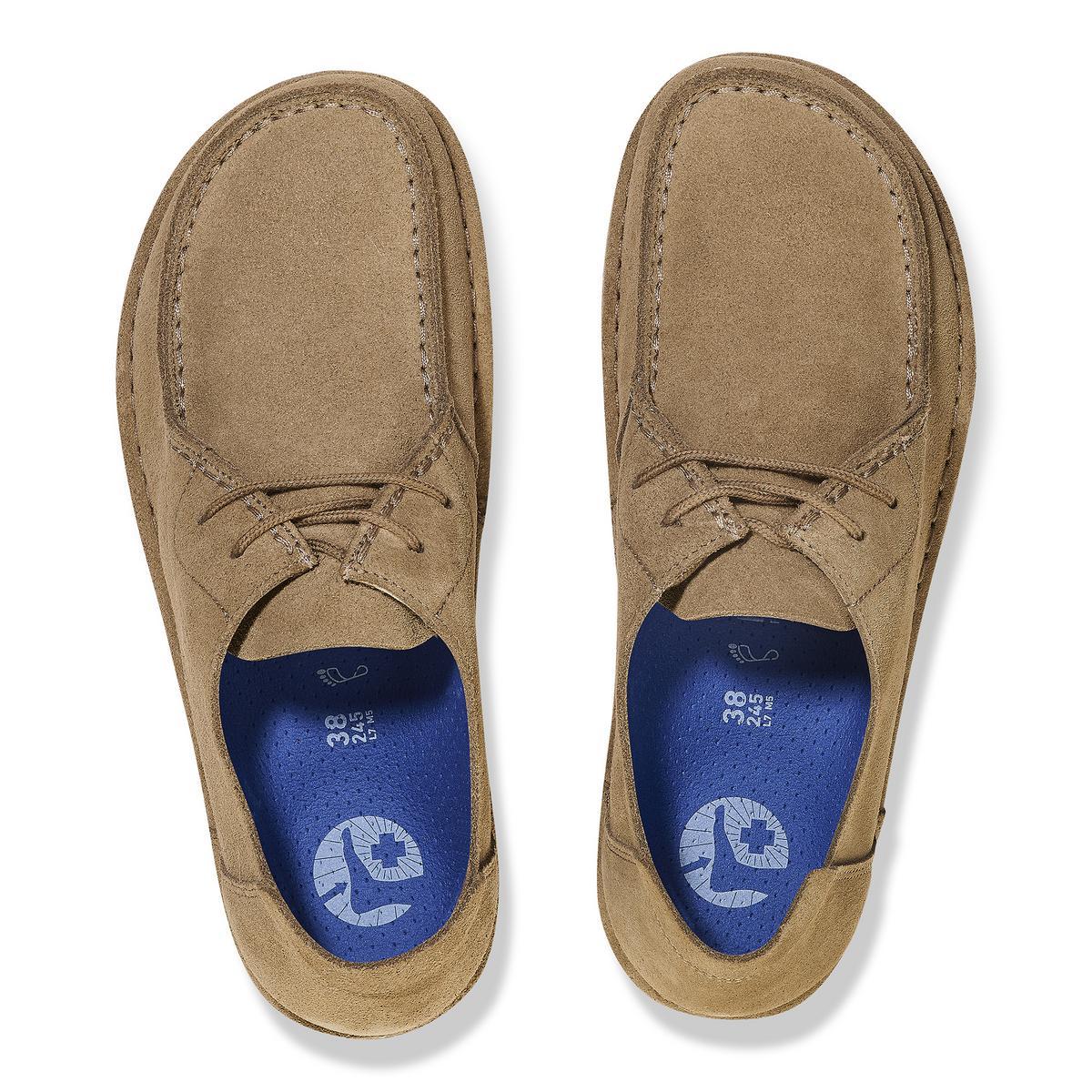 Utti Lace Suede Leather in Grey Taupe – BIRKENSTOCK NZ